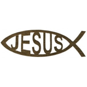 Bumper Emblem - Jesus Fish - Branches Catholic Books & Gifts